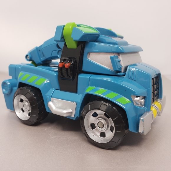 Hasbro | Toys | Playskool Heros Rescue Bot Truck Hoist Blue Green ...